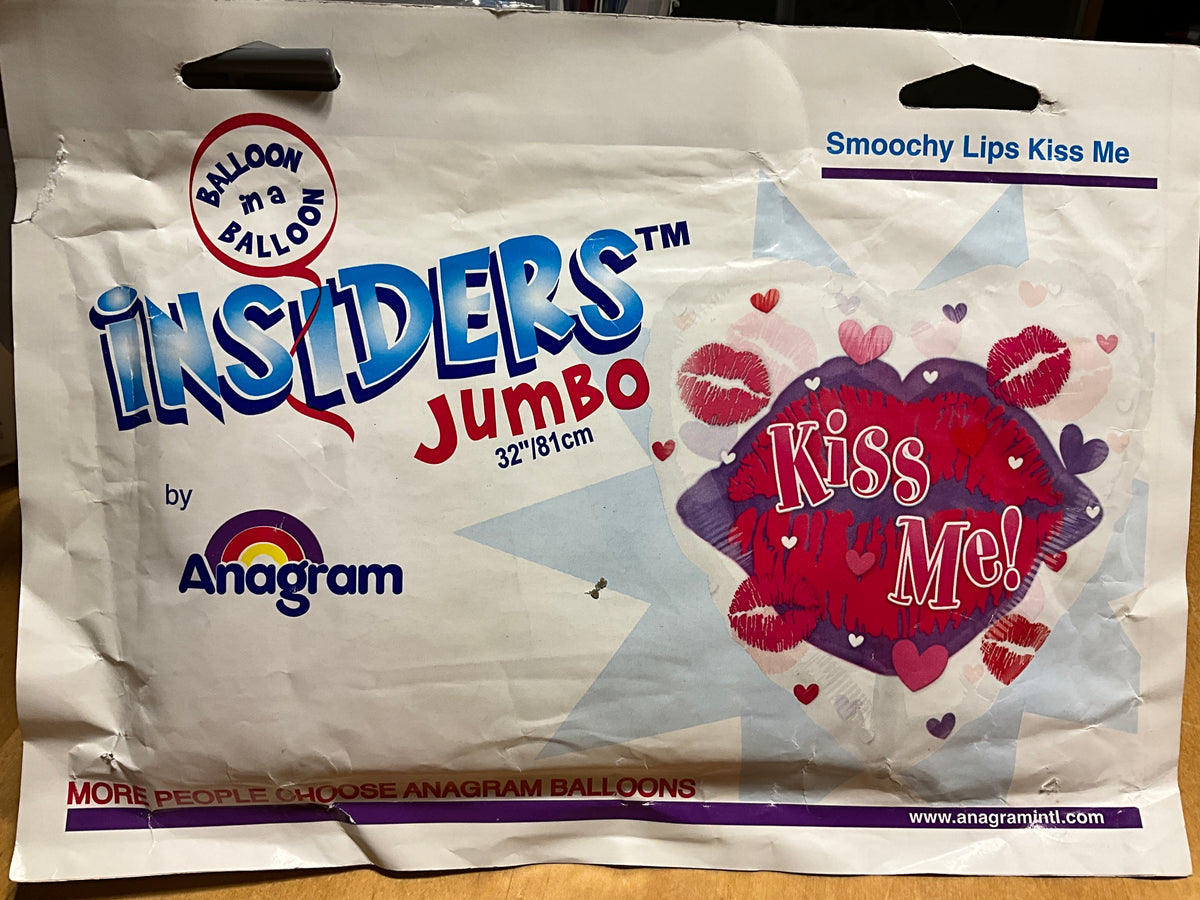 Smoochy Lips Kiss Me Jumbo Foil Balloon – Dotsy's Entertainment Co.